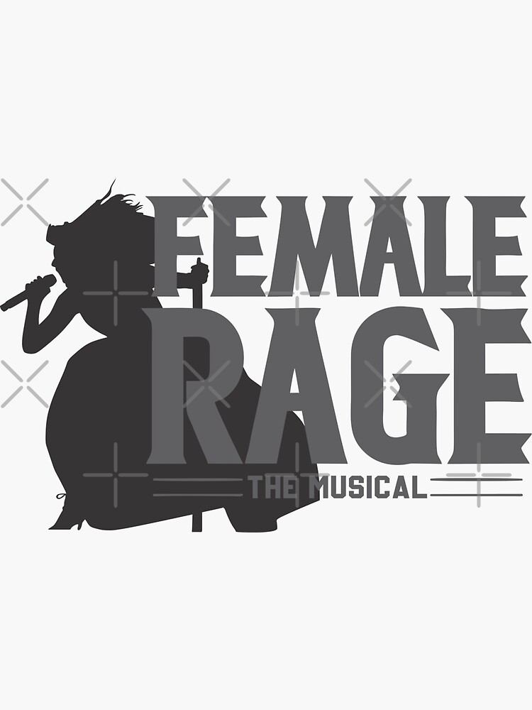 "female rage" Sticker for Sale by itsfearless | Redbubble