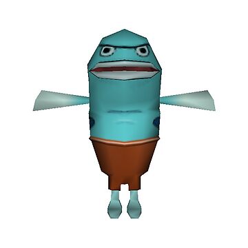 "SB Incidental 31 Fish T-Pose" Sticker for Sale by TeaPosed | Redbubble