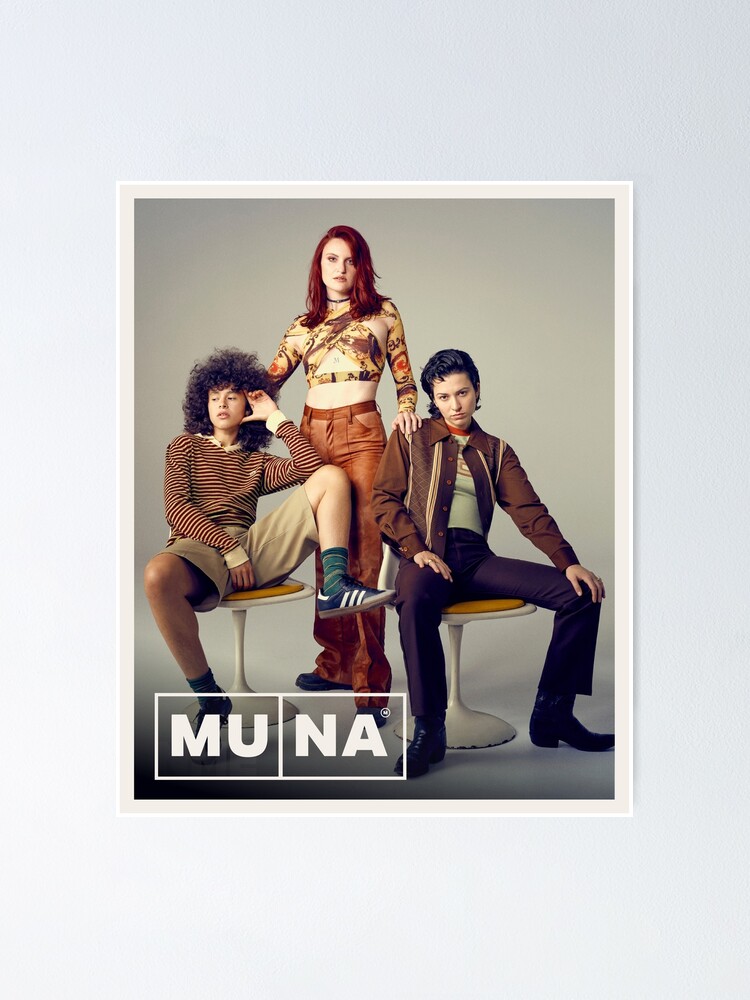 "MUNA poster design" Poster for Sale by curlinashop | Redbubble