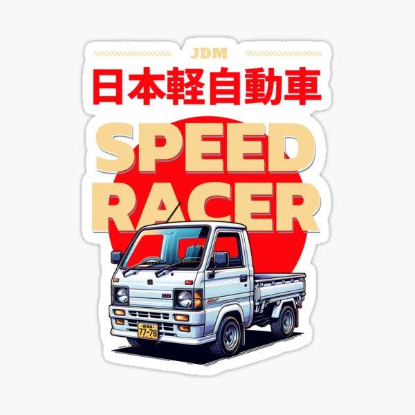 "Speed Racer Kei Car JDM Japanese Mini Truck" Sticker for Sale by ...