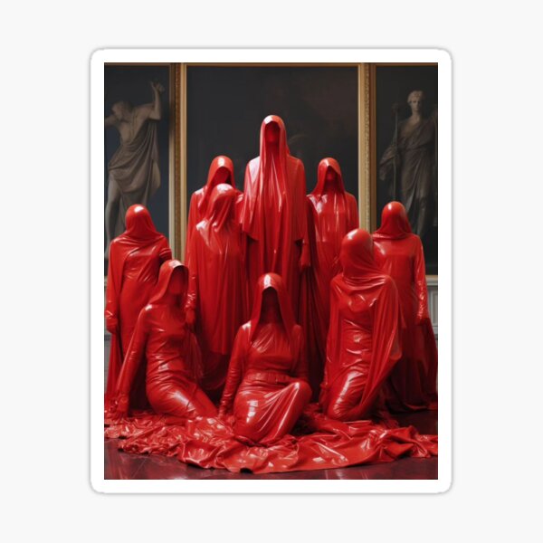 "Red Cloaks" Sticker for Sale by odvalky | Redbubble