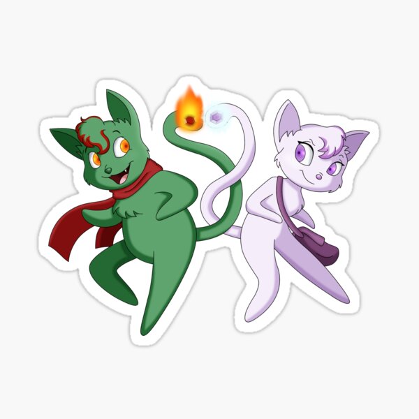 "Like Fire, Like Ice" Sticker for Sale by Razz-Vernicus | Redbubble