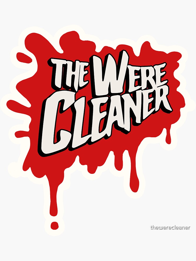 "WereCleaner Logo" Sticker for Sale by thewerecleaner | Redbubble