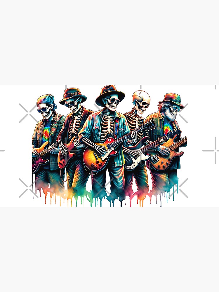 Grateful Jam Skull Bones Fedora Hats for Sale | Redbubble