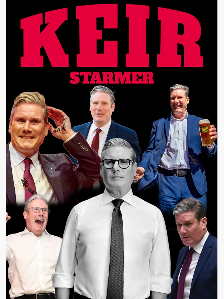 "Keir Starmer Funny General Election 2024" Sticker for Sale by ...