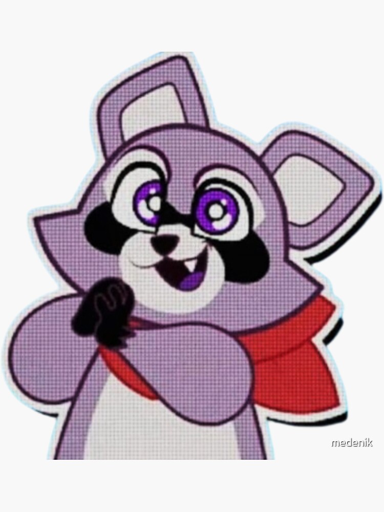 "Rambley The Raccoon" Sticker for Sale by medenik | Redbubble