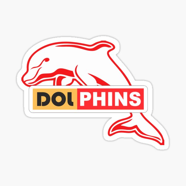 "Dolphins NRL" Sticker for Sale by Avinash Kumar | Redbubble