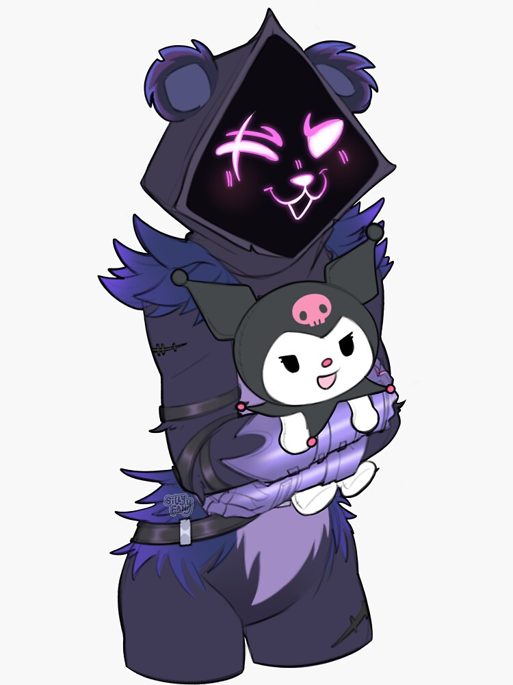 "Raven Team Leader and Kuromi" Sticker for Sale by Sillyfany | Redbubble