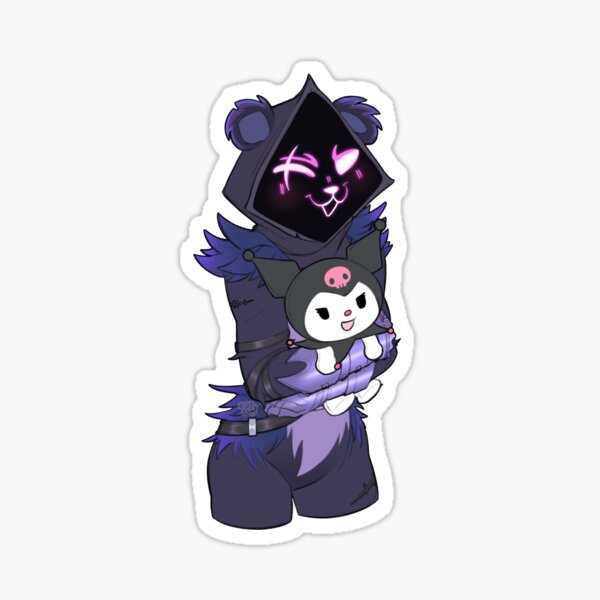 "Raven Team Leader and Kuromi" Sticker for Sale by Sillyfany | Redbubble