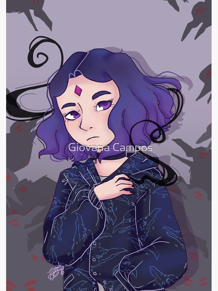 "Raven Teen Titans " Sticker for Sale by GigiTheSeacat | Redbubble