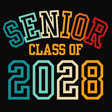 " Class of 2028 seniors,congratulation graduation class" Sticker for ...