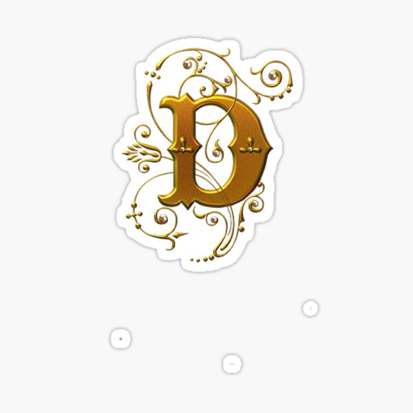 Fancy Calligraphy Letter D