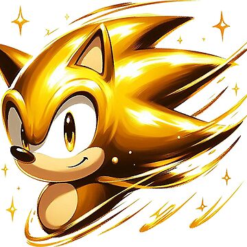 "Super Sonic Golden" Sticker for Sale by ReasonsImBroke | Redbubble