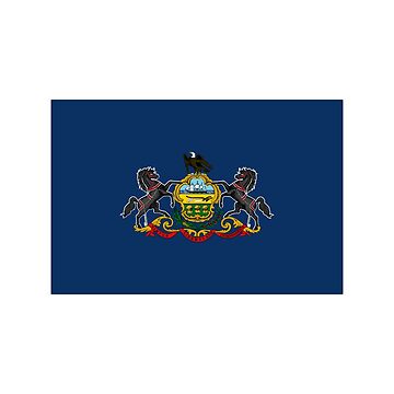 "Pennsylvania State Flag" Sticker for Sale by US States Merch | Redbubble