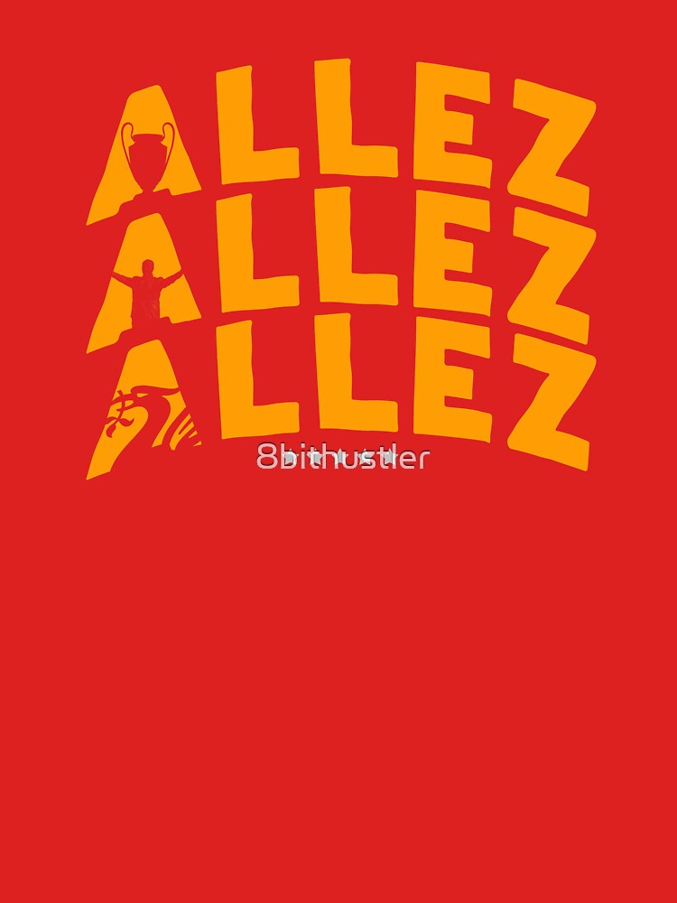 "Allez Allez Allez LFC inspired design" T-shirt for Sale by 8bithustler ...