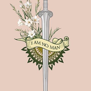 "I am no man! " Sticker for Sale by PandemoniaLLC | Redbubble