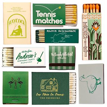 "Matchbook Collage" Sticker for Sale by abbygm1202 | Redbubble