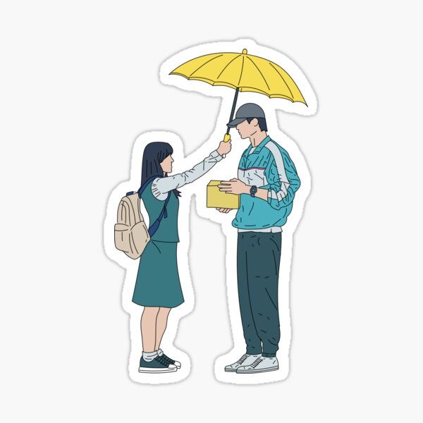 "Lovely Runner " Sticker for Sale by boratea | Redbubble