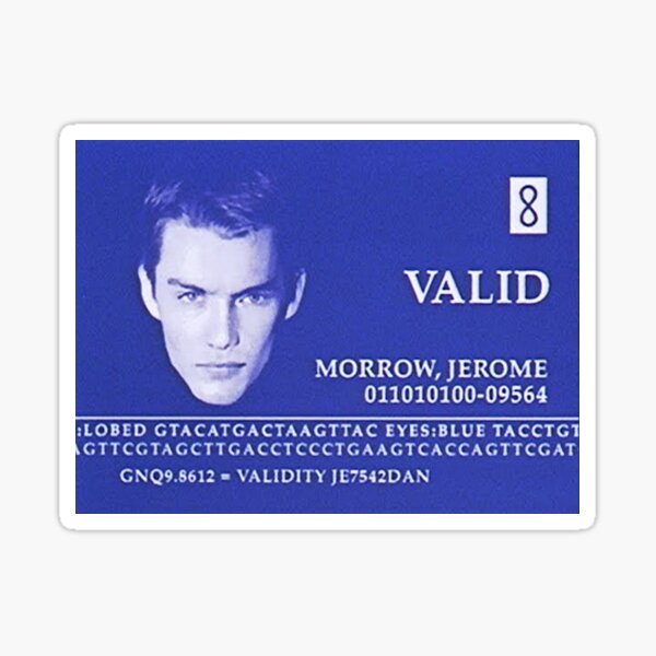 "Gattaca Jerome Morrow Valid Card" Sticker for Sale by Mak3don | Redbubble