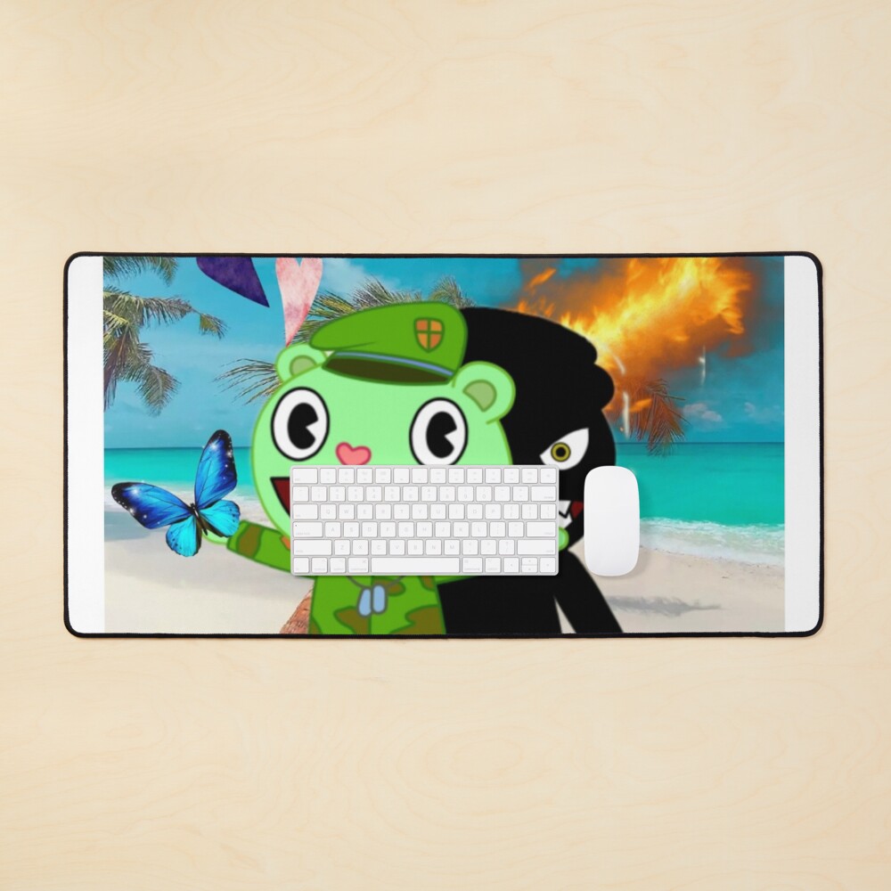"Happy Tree Friends Flippy Happy and Mad Side - Balanced" Sticker for ...