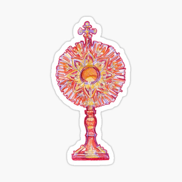 "Technicolor Monstrance" Sticker for Sale by Patrick Schloss | Redbubble