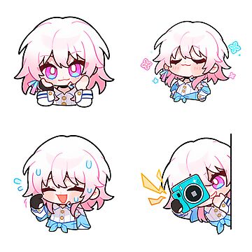 " March 7th Sticker set #2 Honkai Star Rail" Sticker by Demray | Redbubble