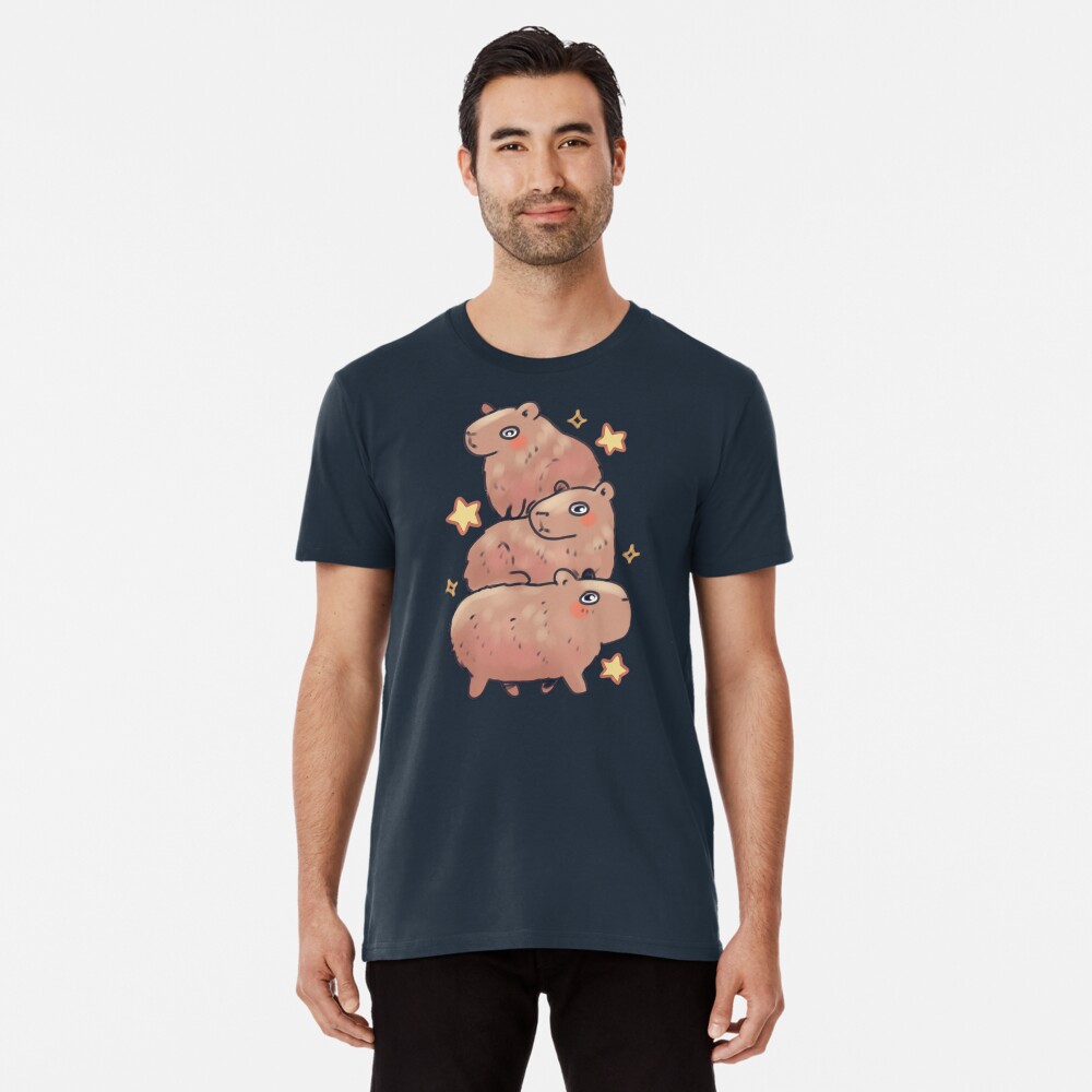 "capybara stack " Sticker for Sale by Artofmayara | Redbubble