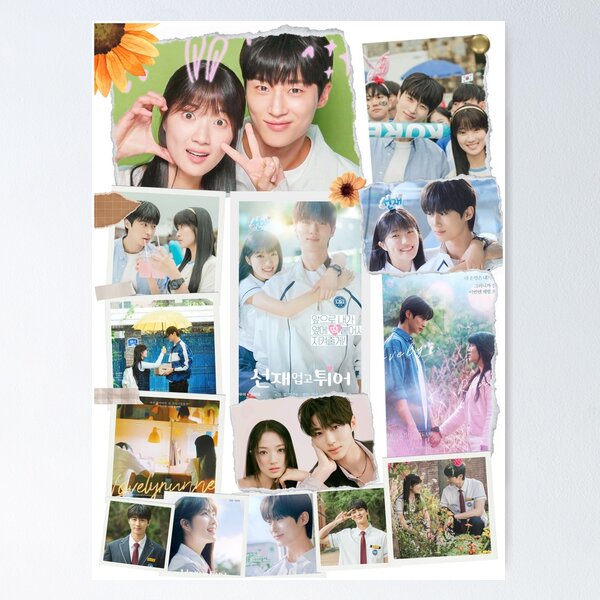 "Lovely Runner Kdrama - Byeon Woo Seok - Kim Hye Yoon" Poster for Sale ...