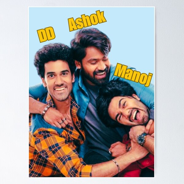 "MAD Telugu Movie Characters - Manoj, Ashok, DD" Poster for Sale by ...