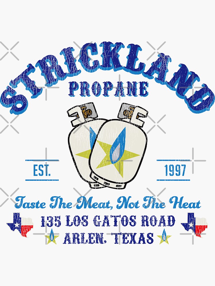 "Strickland Propane Lts Worn" Sticker for Sale by alhern67 | Redbubble