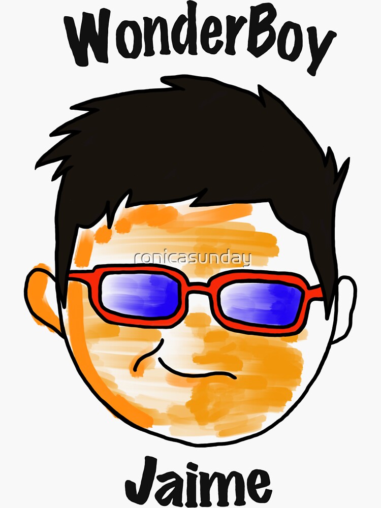 "WonderBoy Jaime" Sticker for Sale by ronicasunday | Redbubble