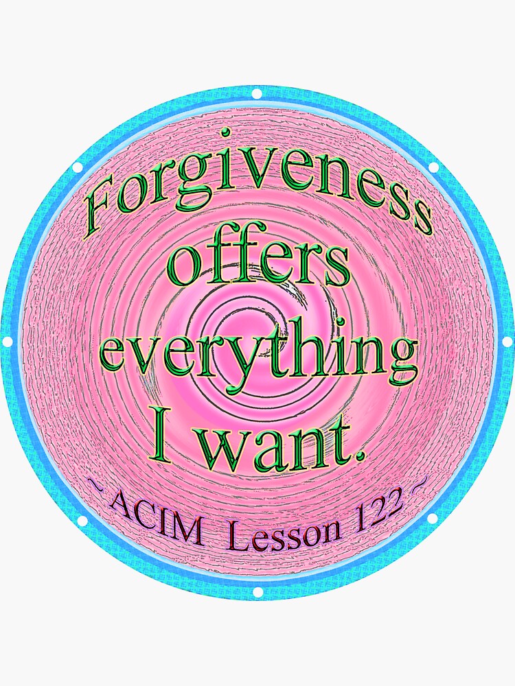 "Lesson 122" Sticker by ACIM-LOVE | Redbubble