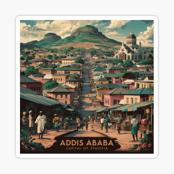"Addis Ababa,Ethiopia" Sticker for Sale by JaksaDesignHub | Redbubble
