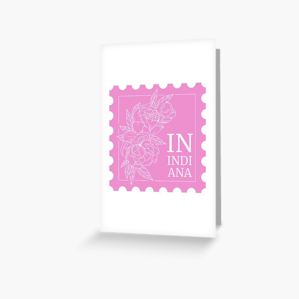 "Indiana State Stamp" Sticker for Sale by angela-w14 | Redbubble