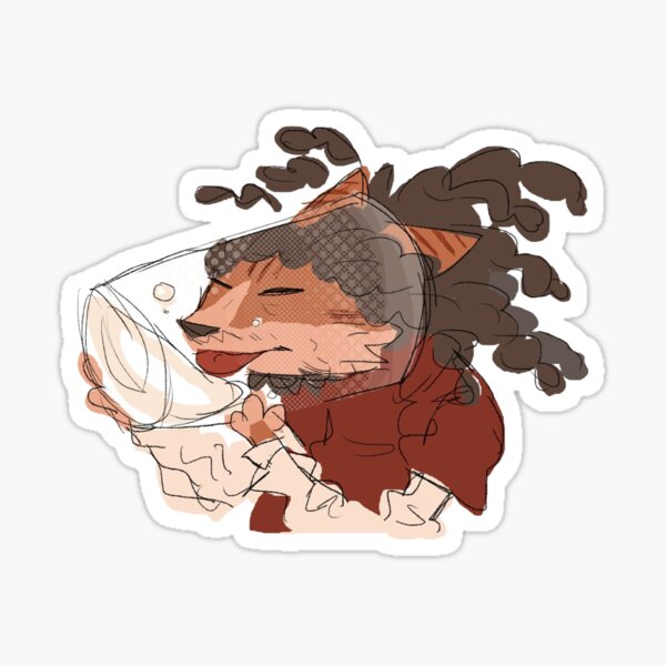 "Toby Goes to Town on a Tall Frothy Glass of Milk" Sticker for Sale by ...