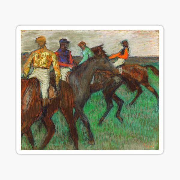 "Race Horses " Sticker by chillchar1234 | Redbubble