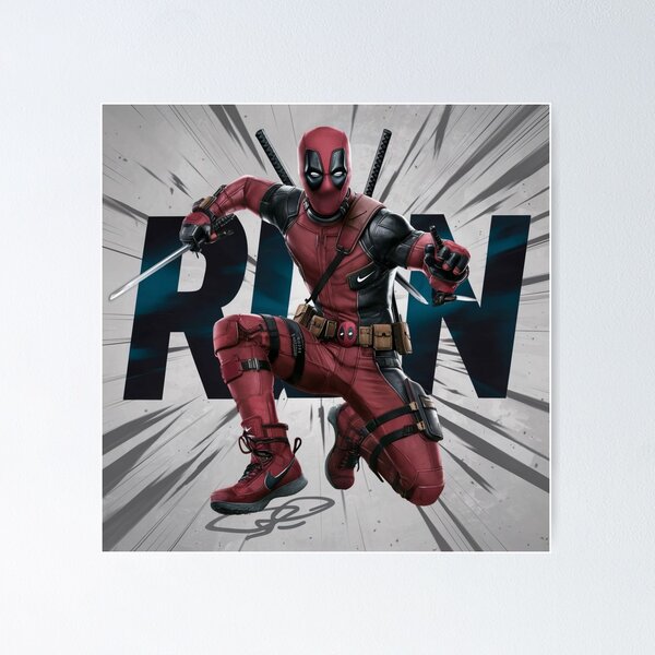 "Run Deadpol" Poster by JOSEJGR | Redbubble