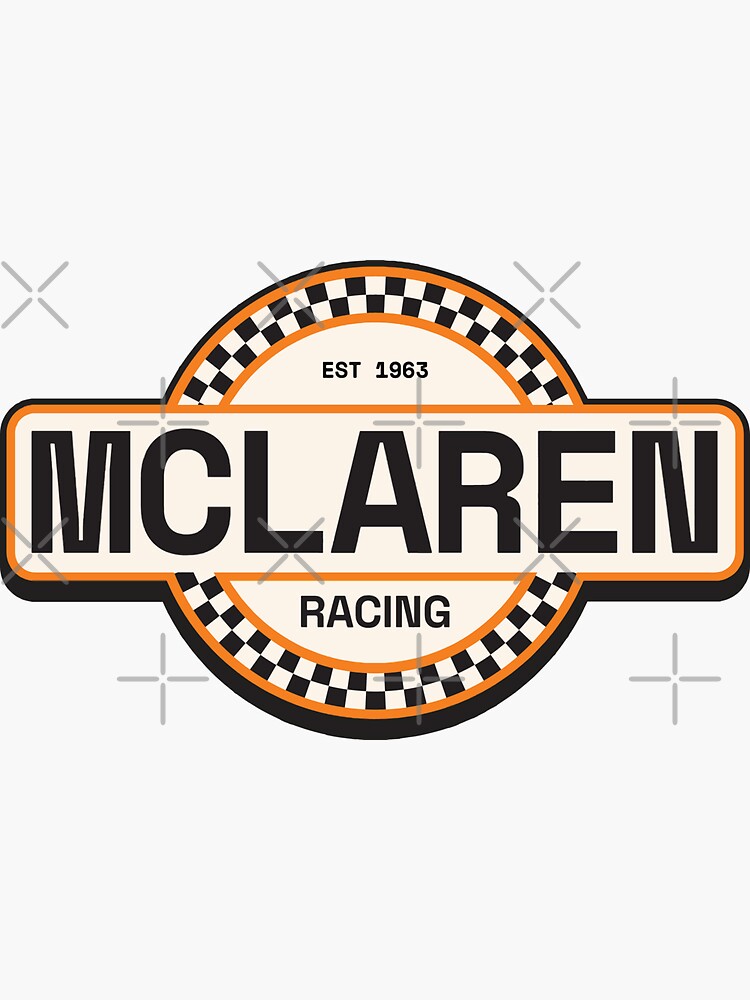 "McLaren Vintage Racing" Sticker for Sale by Worthy-Design- | Redbubble