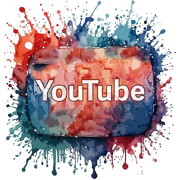 "Youtube Logo Art" Sticker for Sale by unkaboot | Redbubble