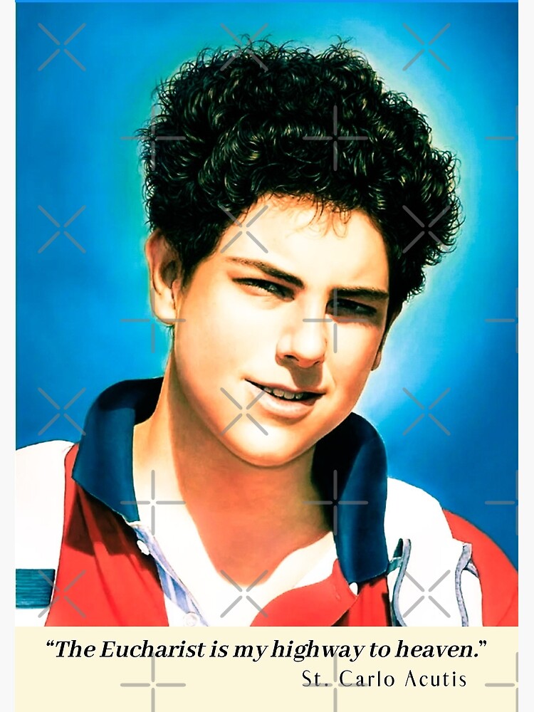 "Saint Carlo Acutis Santo Carlo Acutis Saint Carlo" Poster for Sale by ...