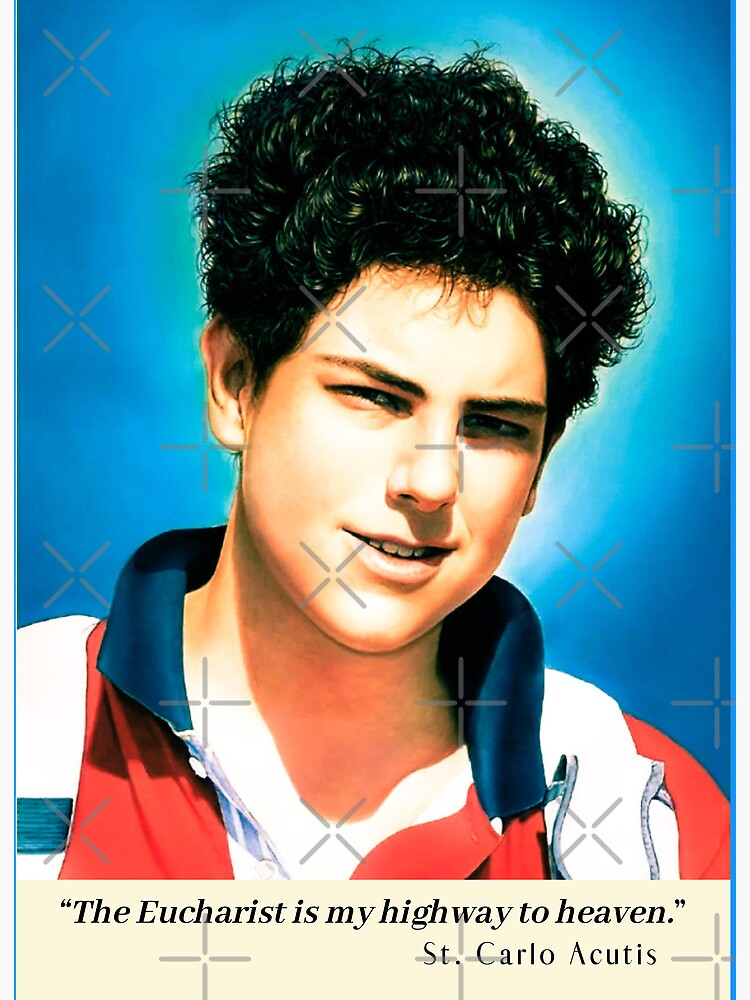 "Saint Carlo Acutis Santo Carlo Acutis Saint Carlo" Art Board Print for ...