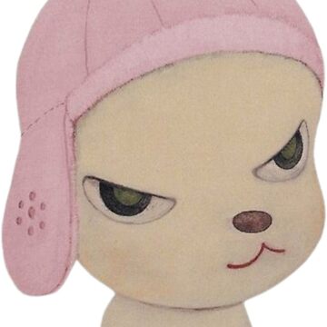 "yoshitomo nara pink hat " Sticker for Sale by chiaoo | Redbubble