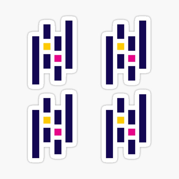 "Pandas 4x" Sticker for Sale by GlassySteel | Redbubble