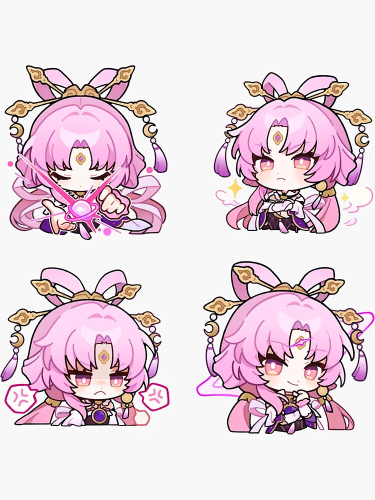 "Fu Xuan Emoji Set - Honkai Star Rail" Sticker for Sale by TheChipQueen ...
