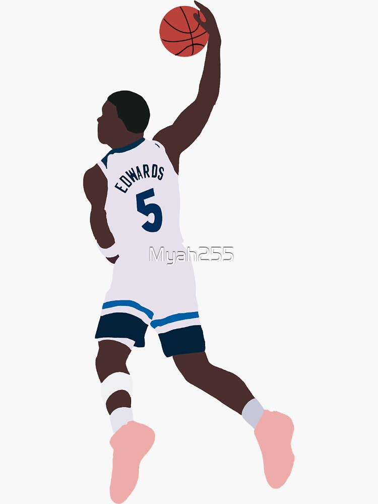 "Anthony Edwards" Sticker for Sale by Myah255 | Redbubble