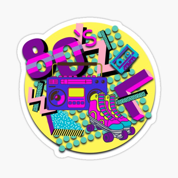 "80’s" Sticker for Sale by StickerFunbyLH | Redbubble