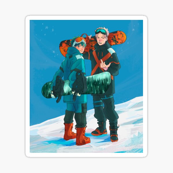"snowboard bkdk" Sticker for Sale by wimuu | Redbubble