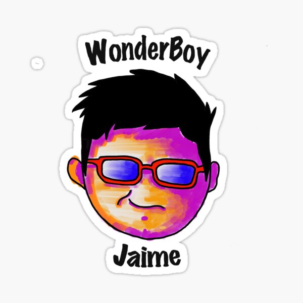 "WonderBoy Jaime" Sticker by ronicasunday | Redbubble