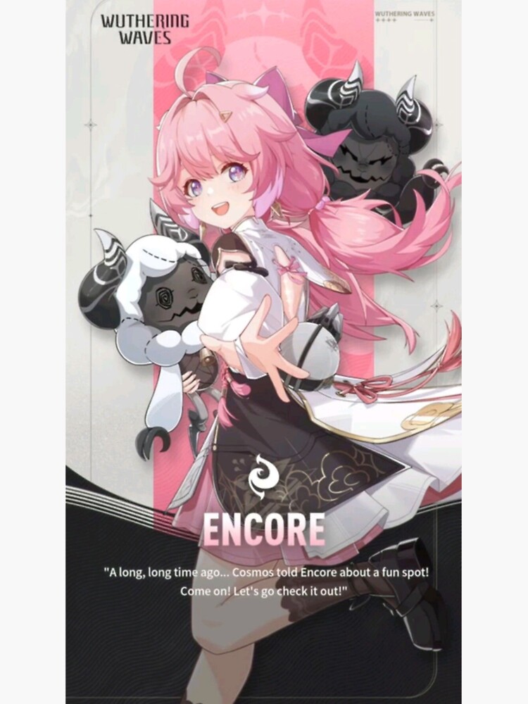 "Encore Character Poster - Wuthering Waves" Sticker for Sale by ...