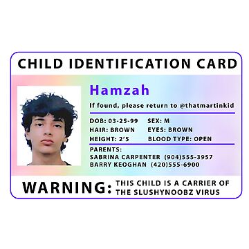 "hamzah id slushynoobz hamzah the fantastic" Sticker for Sale by thethingsimake | Redbubble